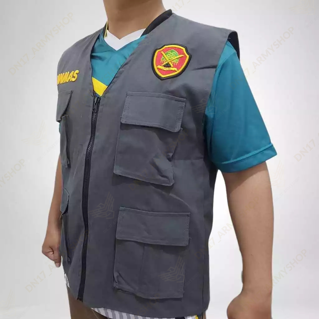Jual Rompi PDL / Bodyvest / Rompi Lapangan Satlinmas Kanvas Premium ...
