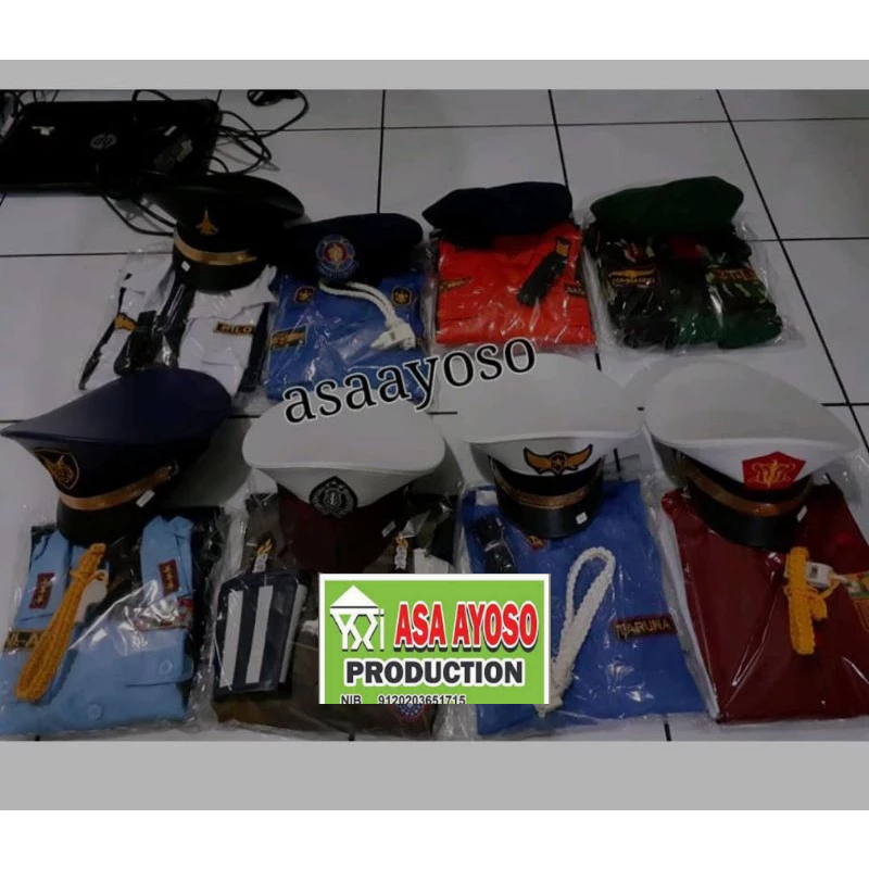 Jual ASA AYOSO PRODUSEN BAJU SERAGAM PROFESI ANAK LENGKAP ATRIBUT ...