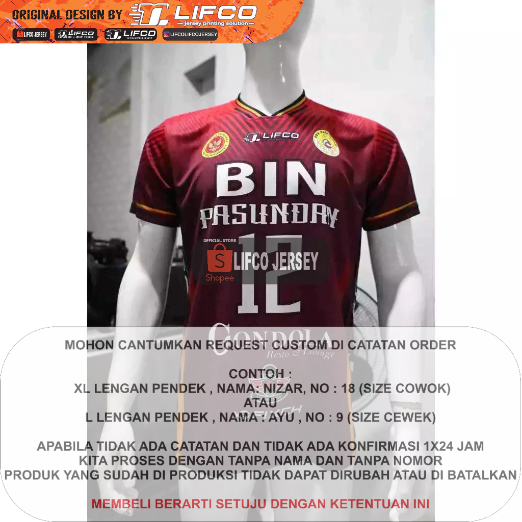 Jual CUSTOM ORIGINAL LIVOLI 2023 BIN PASUNDAN FINAL SERIES COWOK ...