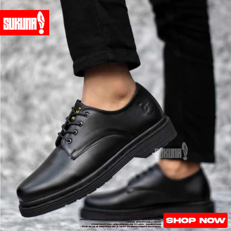 Jual Sepatu Formal Hitam Kerja Oxford Docmart Pria - NAPLES | Shopee ...