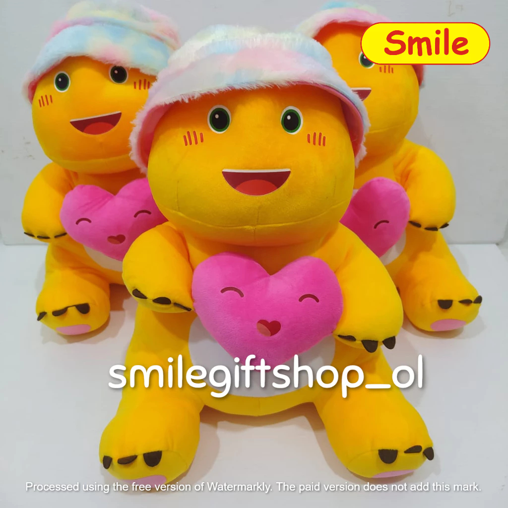 Jual Boneka Plush Toys Naloong Dinosaurus Dino Love Heart Hat Topi ...