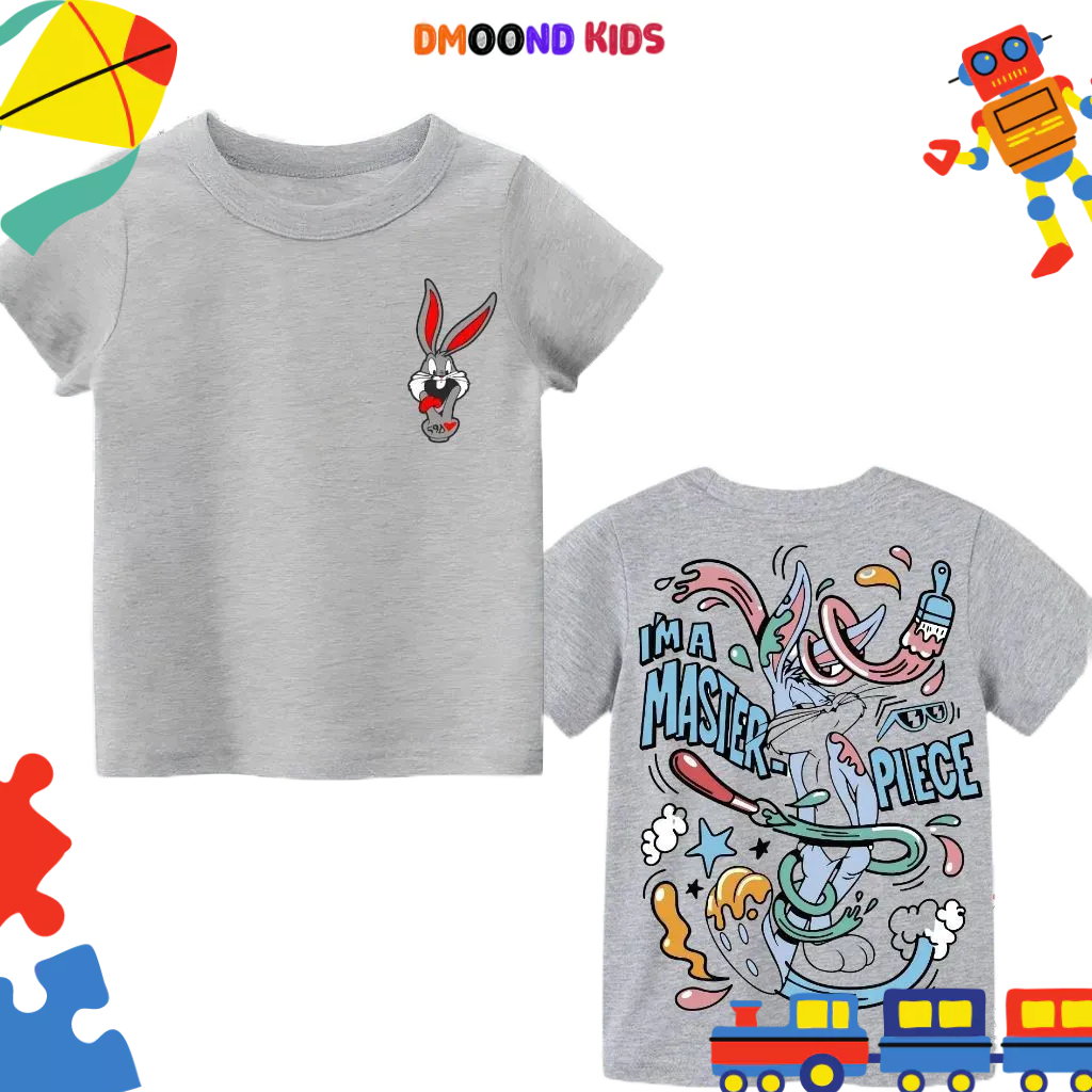 Jual Gratis Sablon Nama - Kaos Anak ANIME RABBIT Sablon Depan Belakang ...
