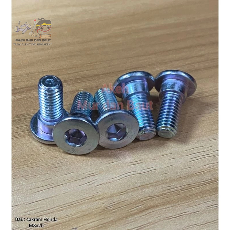 Jual Baut Cakram / Baut Disc / Baut Piringan Cakram Honda M8x20 Murah | Shopee Indonesia