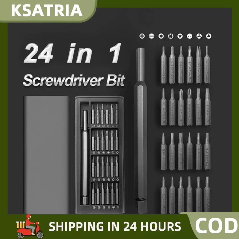 Jual Obeng Kecil / Obeng Set 24 In 1 Magnetic Premium Multifungsi Cocok ...