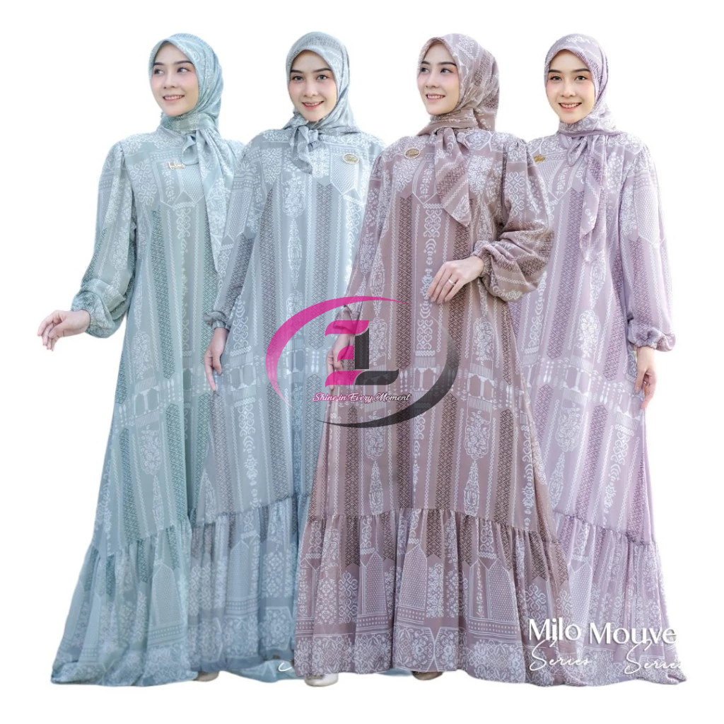Jual Elhafidz.id Baju Gamis Set Hijab Segiempat - Gamis Ceruty With Furing LD 110 - Kleo ...