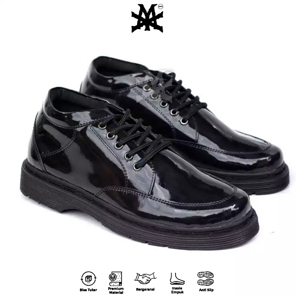 Jual MADEMAX - Sepatu Formal Pria Pantofel Hitam Glosy PDH | Shopee ...