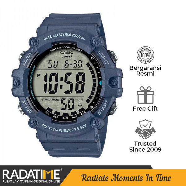 Jual Jam Tangan Pria Casio Digital Original 100% Resin Sport Blue AE-1500WH-2AVDF | Shopee Indonesia