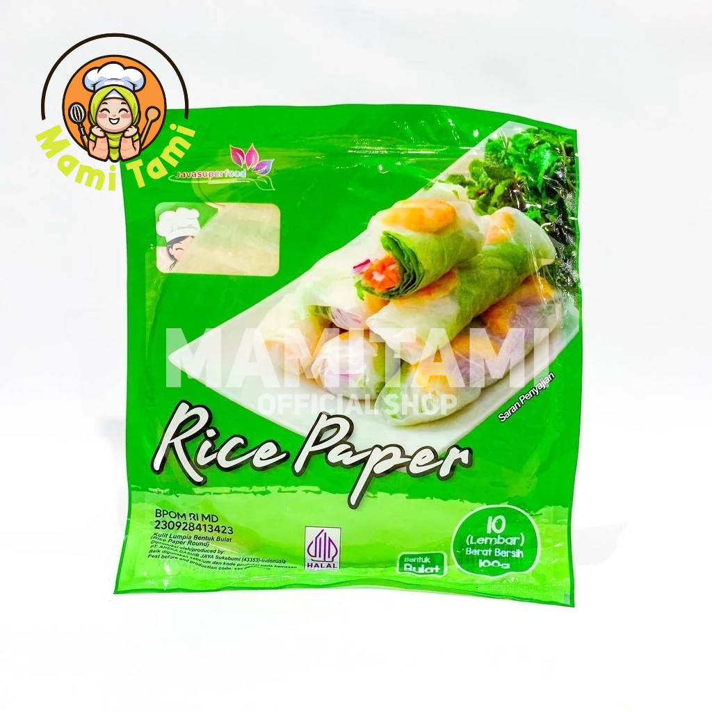 Jual Mami Tami - Rice Paper Bulat 100gr (10 lembar) / Banh Trang High ...
