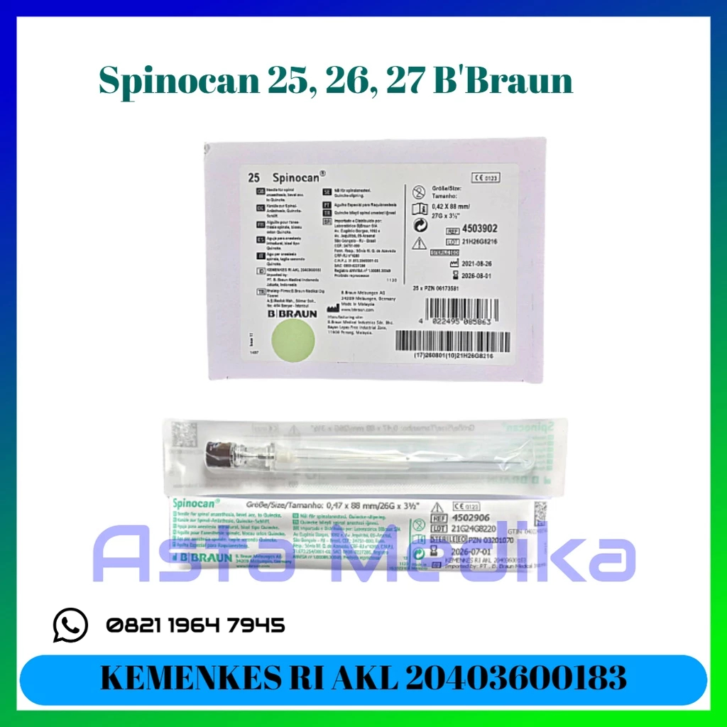 Jual Spinocan 25G Spinocan 26G Spinocan 27G B BRAUN | Shopee Indonesia