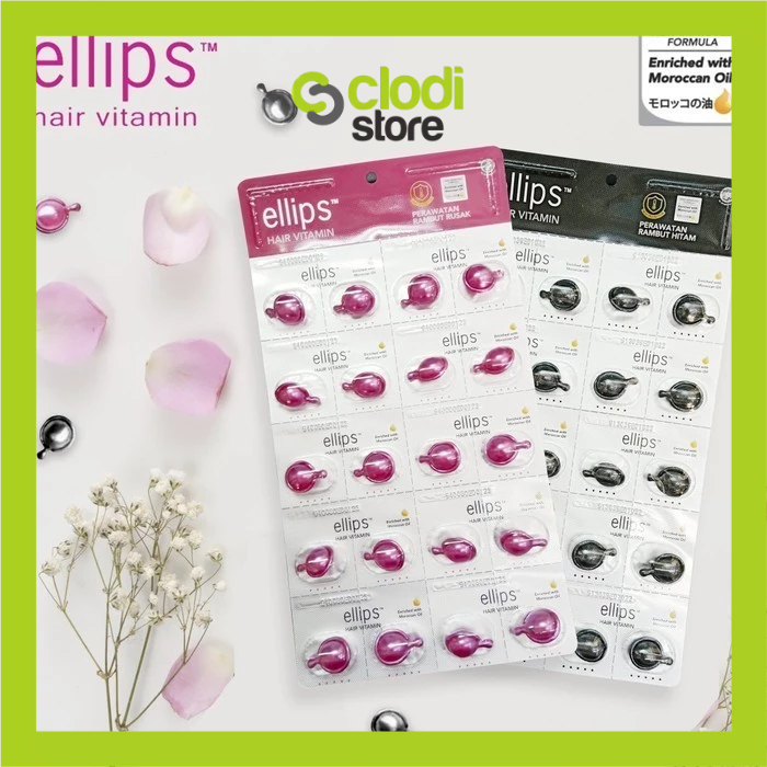 Jual Ellips Hair Vitamin isi 20 Capsules Elips Perawatan Rambut Hitam ...