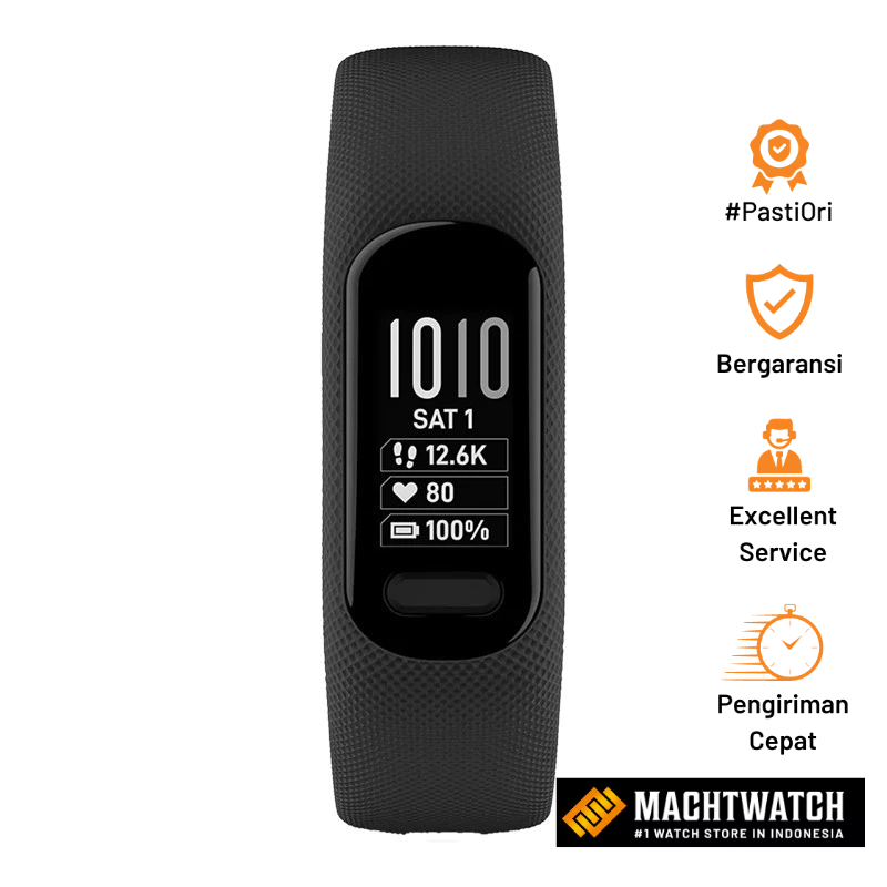 Jual Jam Tangan Unisex Garmin Vivosmart 5 010-02645-24 Smartwatch Large ...