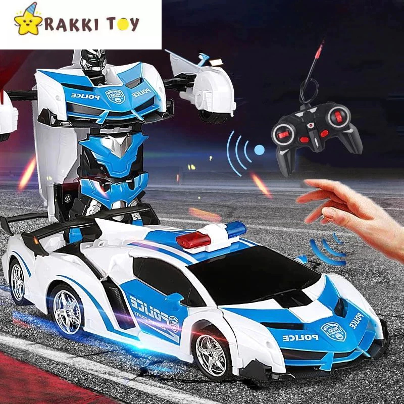 Jual Mainan 2 in 1 RC Mobil Transformasi Robot | Remote Control Mobil ...