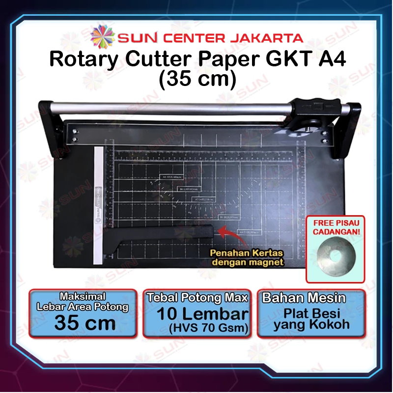 Jual Rotary Paper Cutter Trimmer A4 / A3 / A2 / A1 - Alat Potong ...