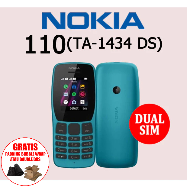 Jual NOKIA HANDPHONE 110 DUAL SIM (TA-1434 DS) | Shopee Indonesia