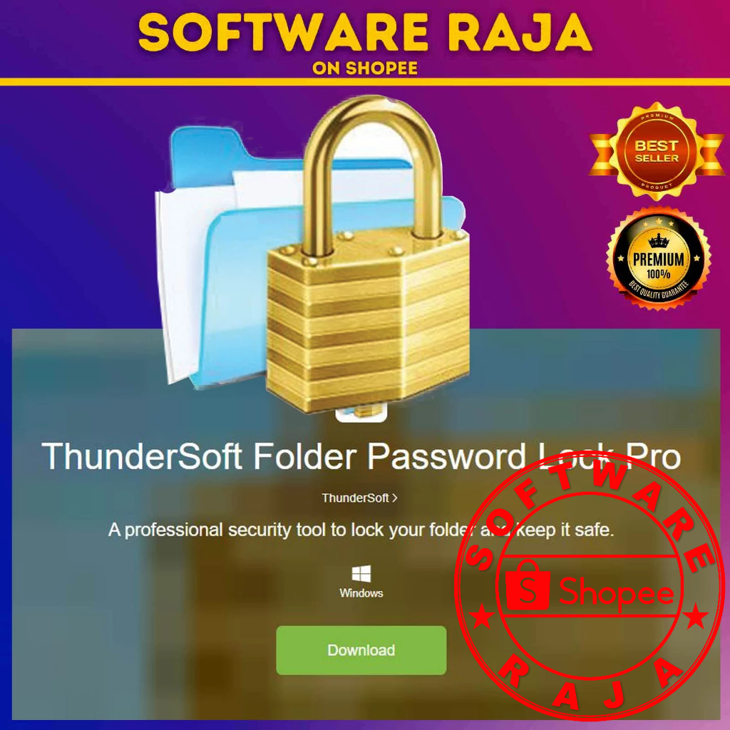 Jual Full Version ThunderSoft Folder Password Lock Pro 11 XX Update 2023 | Shopee Indonesia