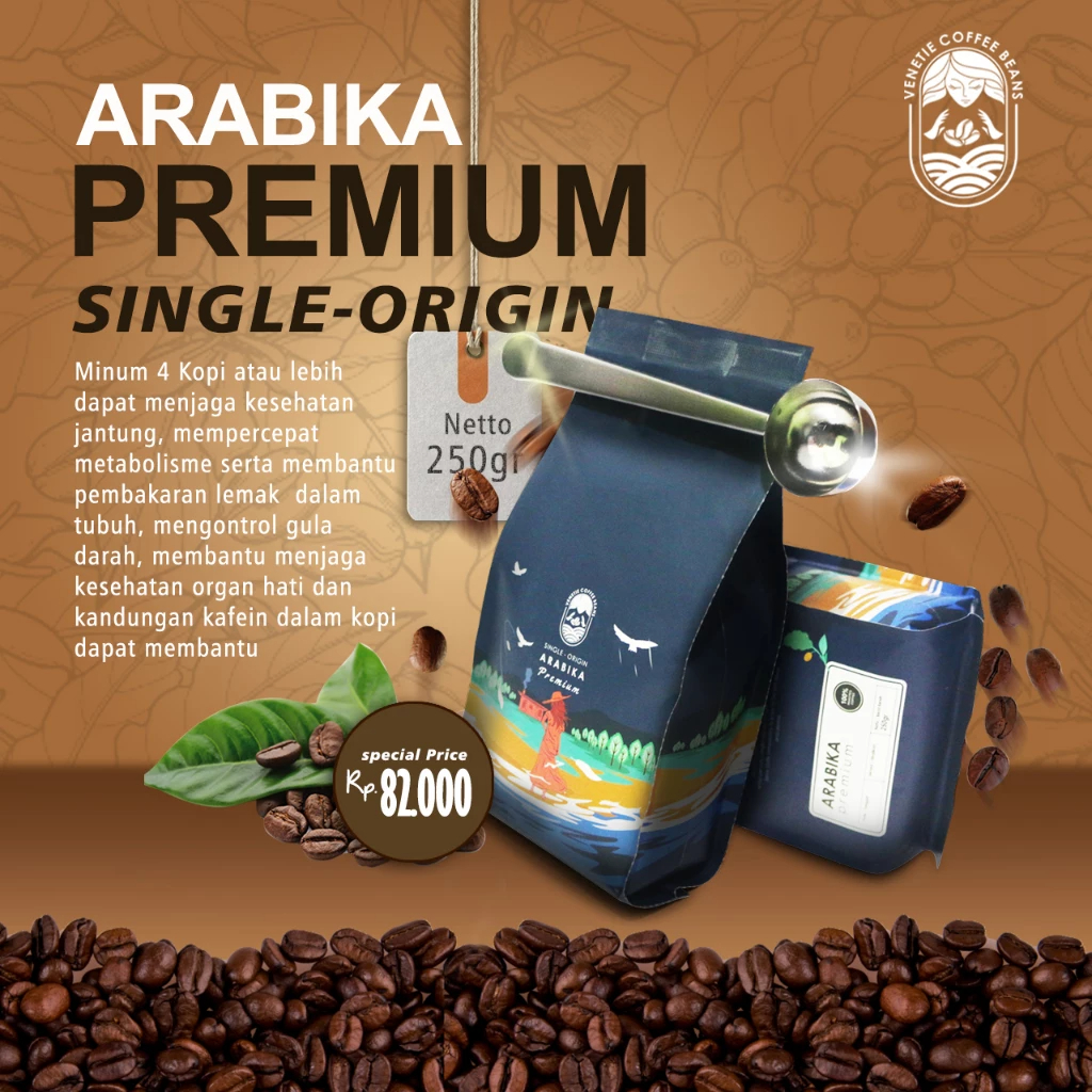 Jual Venetie Biji Kopi Bubuk Arabika Gayo Aceh Sumatera 250 gr | Shopee ...