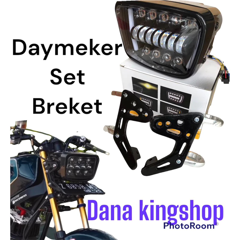 Jual lampu LED rx king oval set breket model bpro komplit | Shopee Indonesia