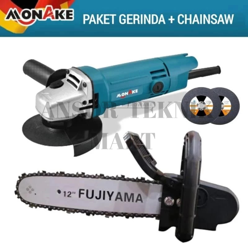 Jual PAKET Mesin Gerinda Tangan MONAKE M0954 + Adaptor Gerinda Mini ...