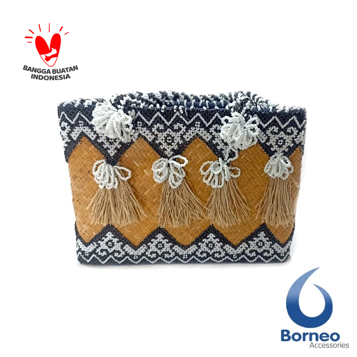 Jual Tas Handbag Anyaman Rotan Kaban Manik Dayak Kalimantan Ukuran ...