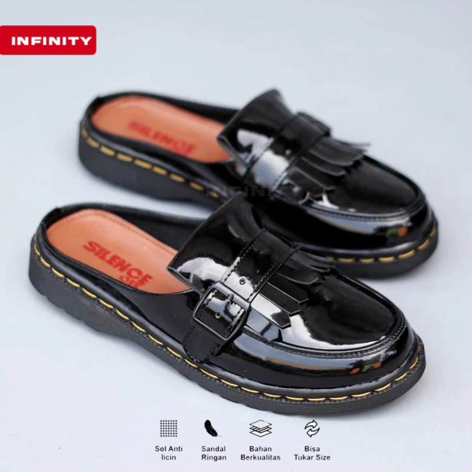 Jual Sepatu Sandal Formal Hitam Docmart Distro INFINITY - MAEDA SERIES ...