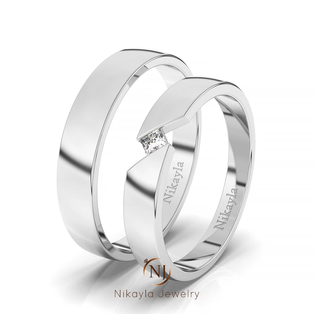 Jual Nikayla Jewelry - Cincin Tunangan Perak Couple Murni Nikayla ...
