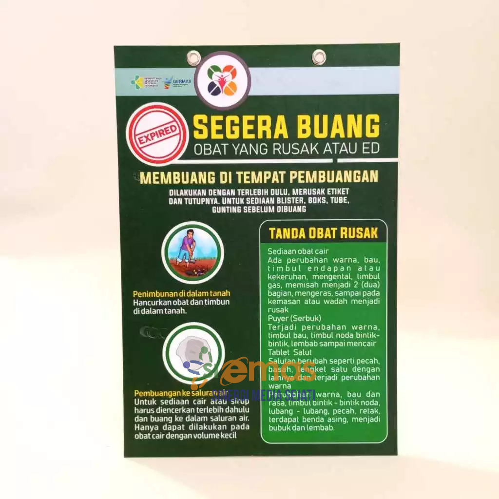 Jual Hard Poster Segera Buang Obat Yang Rusak Atau ED | Shopee Indonesia