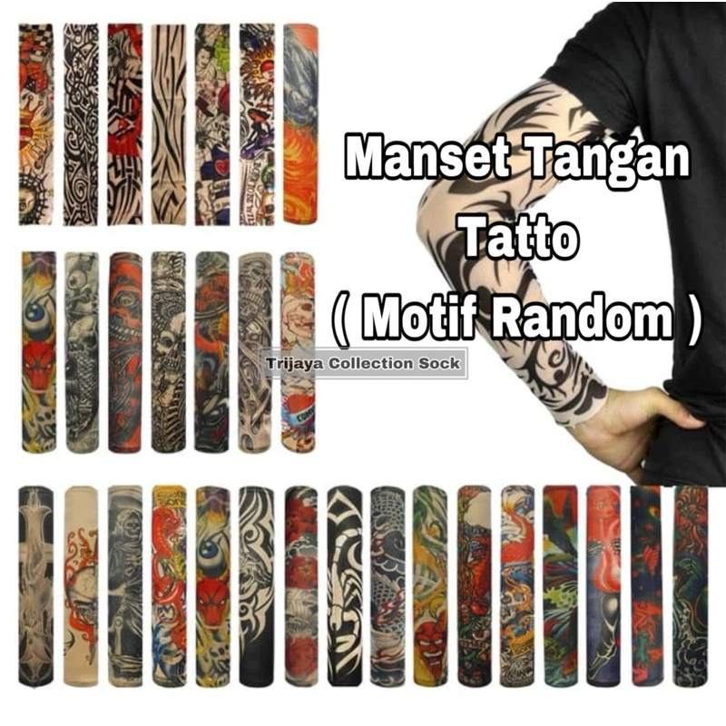 Jual Manset Tangan Tatto / Sarung Lengan Motif Tato Pria Dewasa ...