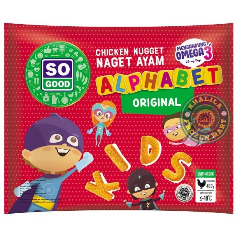 Jual SO GOOD CHICKEN NUGGET ALPHABET NUGET NAGET AYAM BENTUK HURUF 400 ...