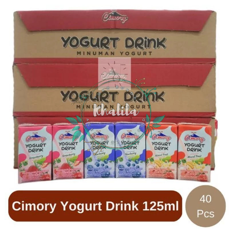 Jual Cimory Yogurt Drink Minuman Yoghurt Rasa Buah 125 ml 1 Dus Isi 40 Pcs | Shopee Indonesia
