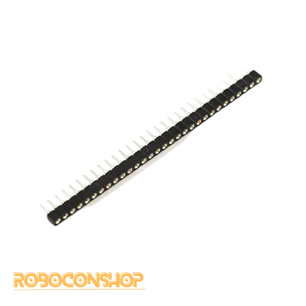 Jual Pin Header Female Round Head Socket Ic Single Row 1x40 2.54mm ...