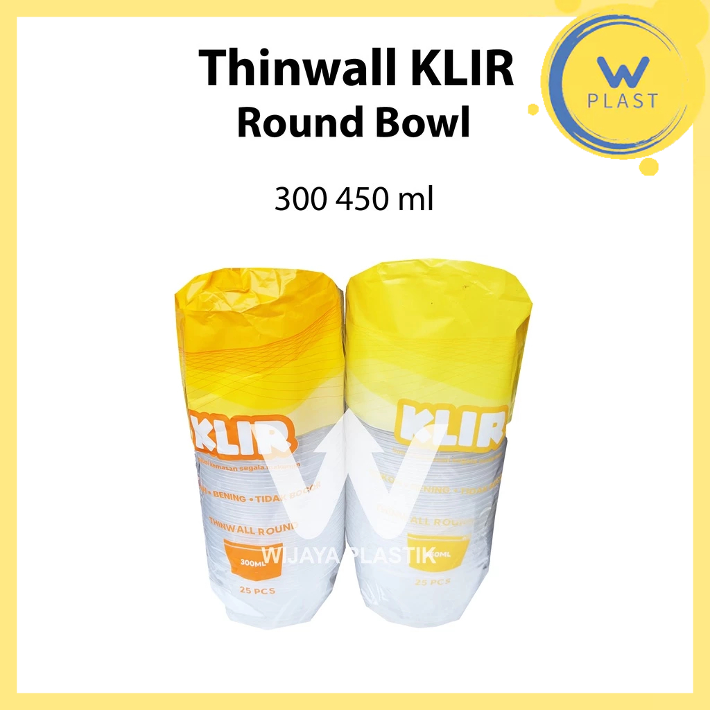 Jual Aneka Thinwall ( 400 425 450 500 ml ) ROUND / BOWL [Klir/Lux/Hiba ...