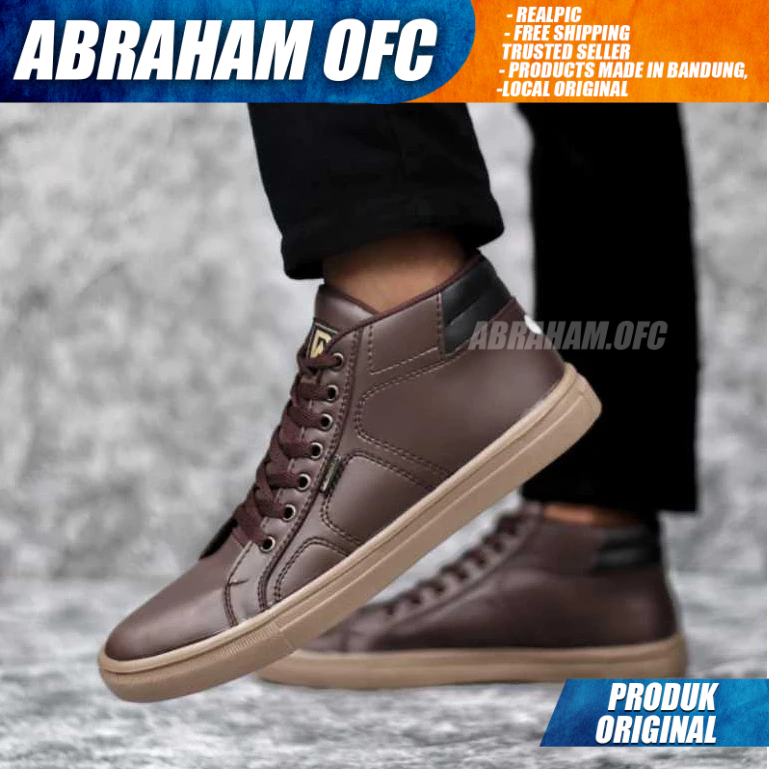 Jual ABRAHAM Sepatu Sneakers Pria Kasual Kerja | Shopee Indonesia