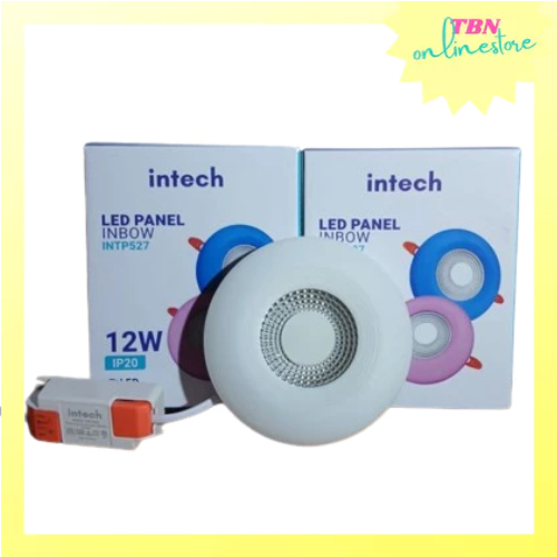 Jual Lampu Led Panel Plafon Intech INTP 527R 12w+12w Putih-Biru / Putih ...
