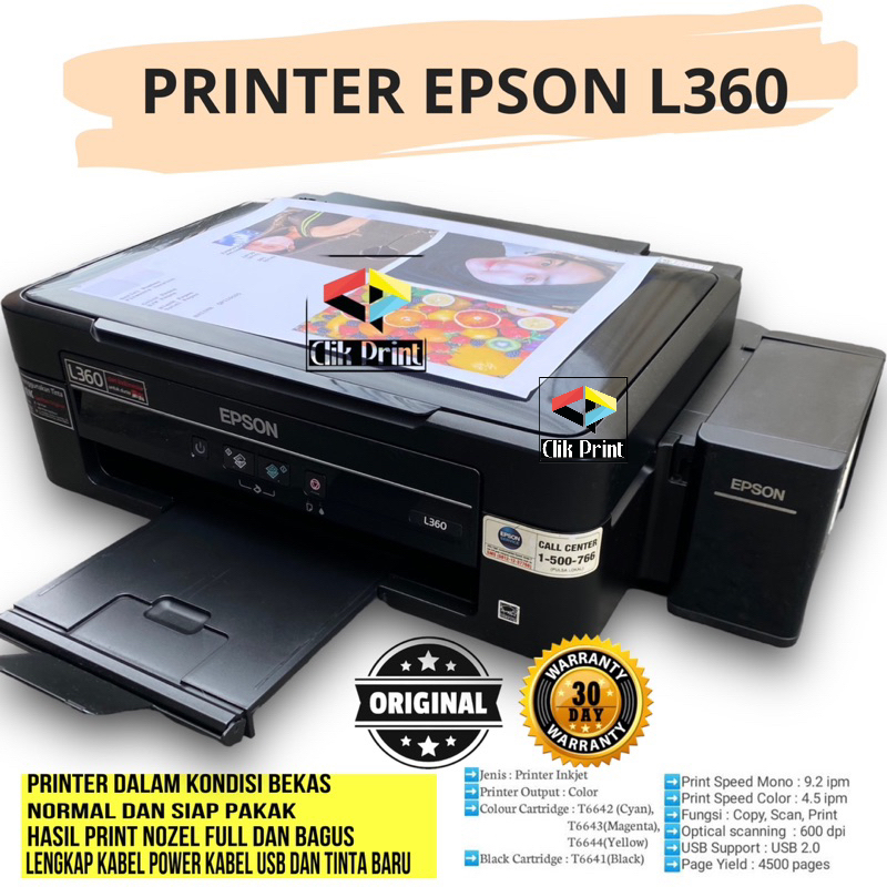 Jual Printer Epson L360 Print Scan Copy | Shopee Indonesia