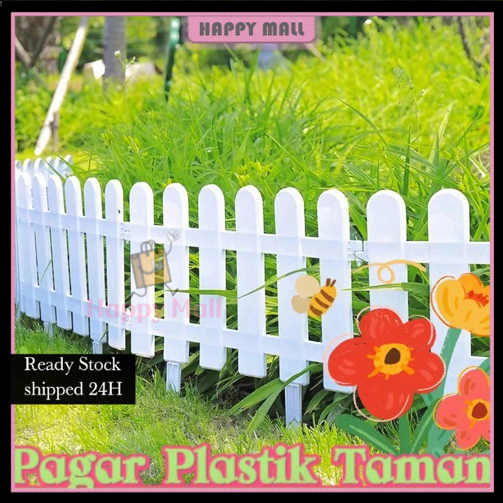 Jual Pagar kebun / Pagar plastik / Pagar Plastik PVC Putih Pagar Jalan ...