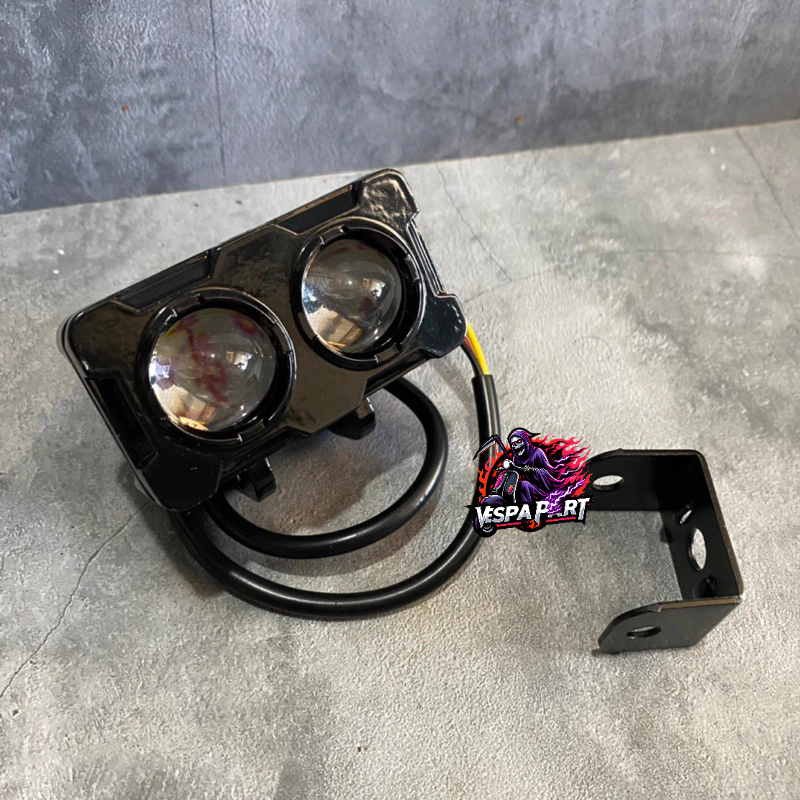 Jual Lampu Depan Vespa Variasi 2 Mata LED Lampu Vespa Super Sprint Px ...