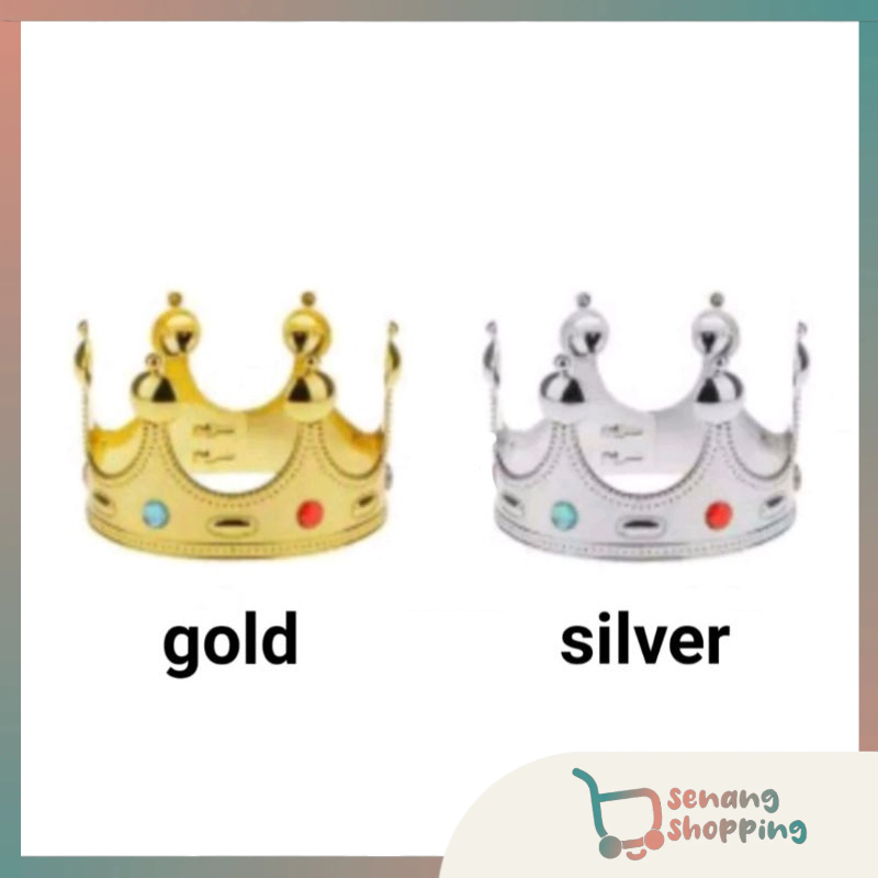 Jual MAHKOTA RAJA GOLD/SILVER PR528/PR014/AKSESORIS KEPALA/MAHKOTA ...