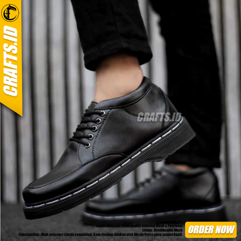 Jual CRAFTS fusion - Sepatu Formal Pantofel Docmart Low Boots Kerja ...