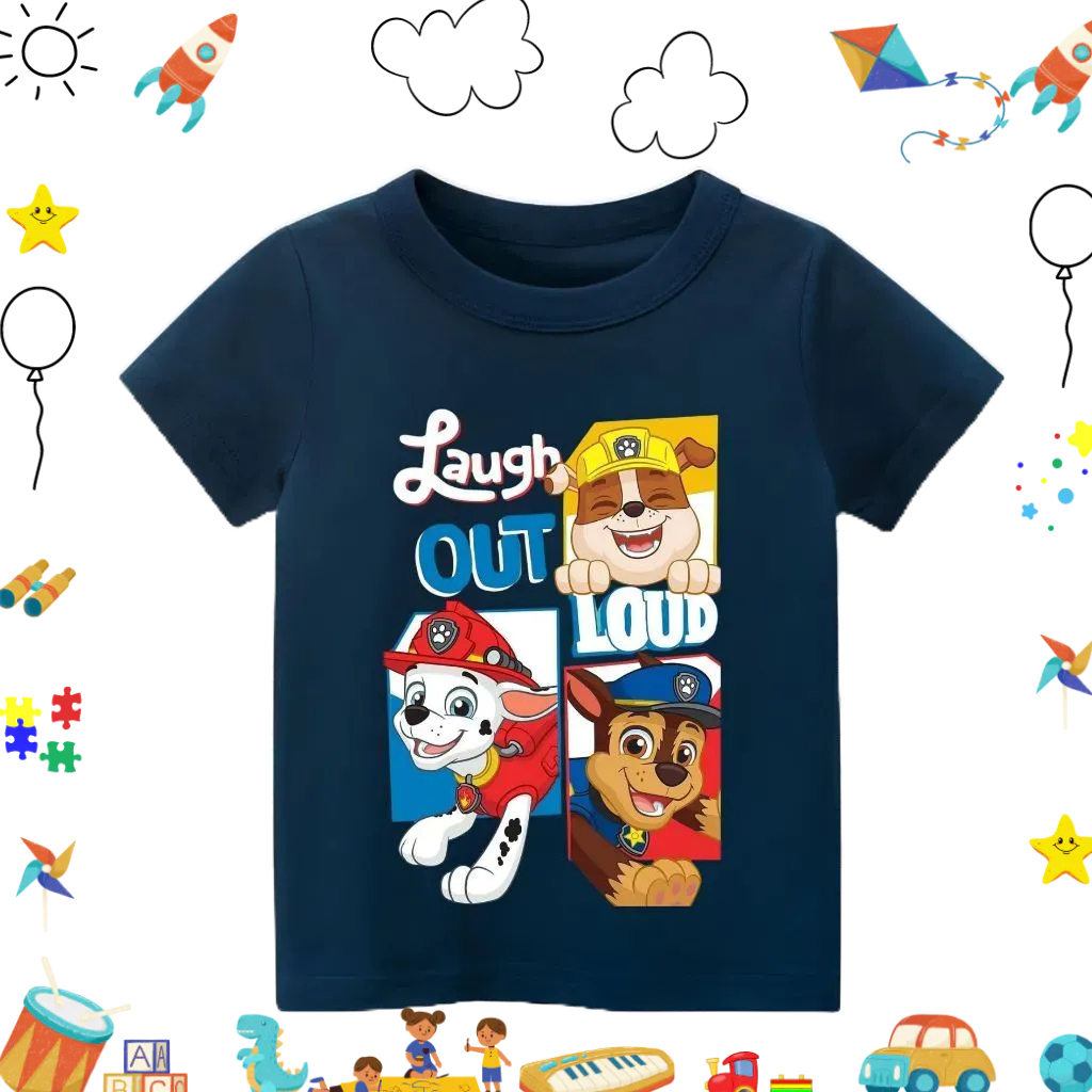 Jual Kaos Anak Custom Nama - Combed 30s Gambar Kartun PORTAL POW Untuk Anak dan Hadiah Anak Laki ...