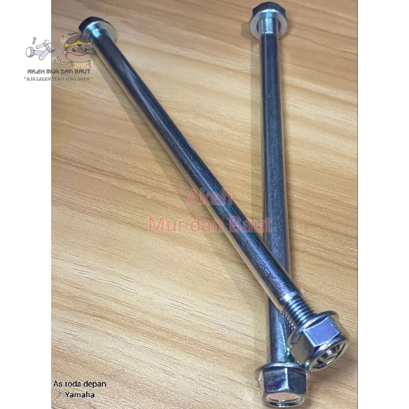 Jual As Roda Depan Set Mur Lock 10x190 mm Yamaha Matic Bebek Mio ...