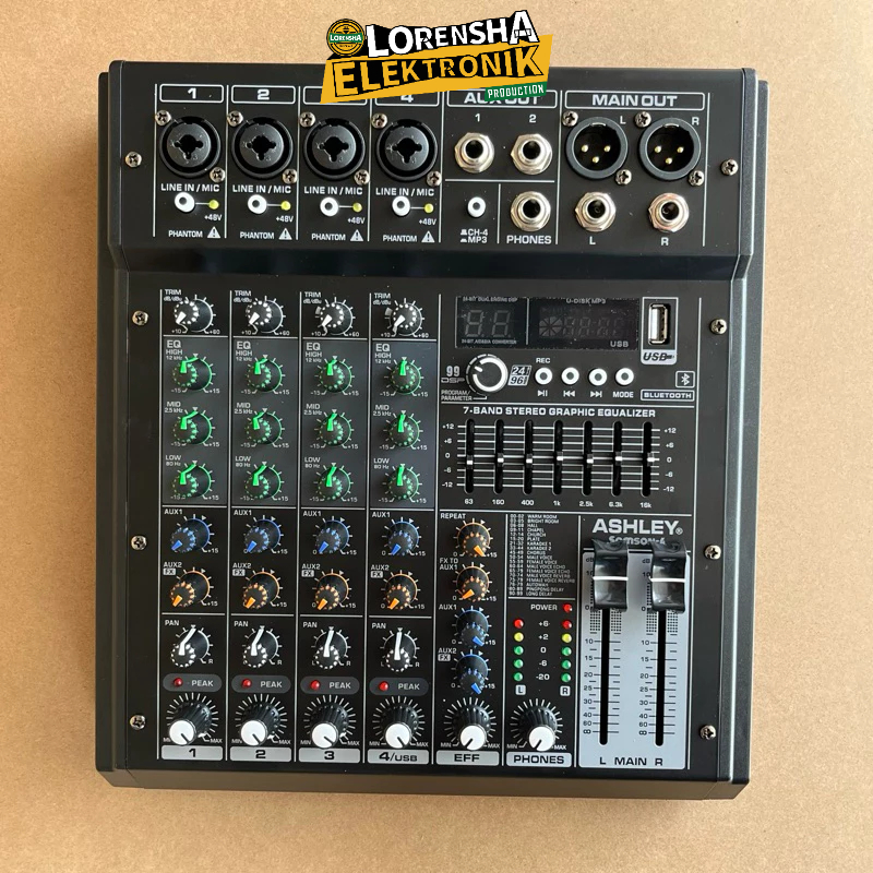 Jual Mixer Ashley 4 Channel Samson 4 Original | Shopee Indonesia
