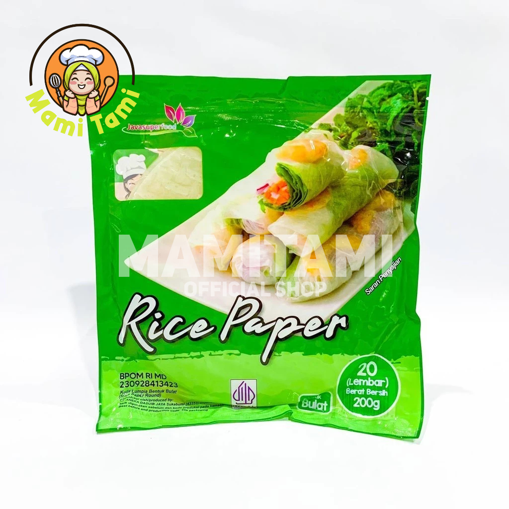 Jual Mami Tami - Rice Paper Bulat 200gr (20 lembar) / rice paper bulat ...