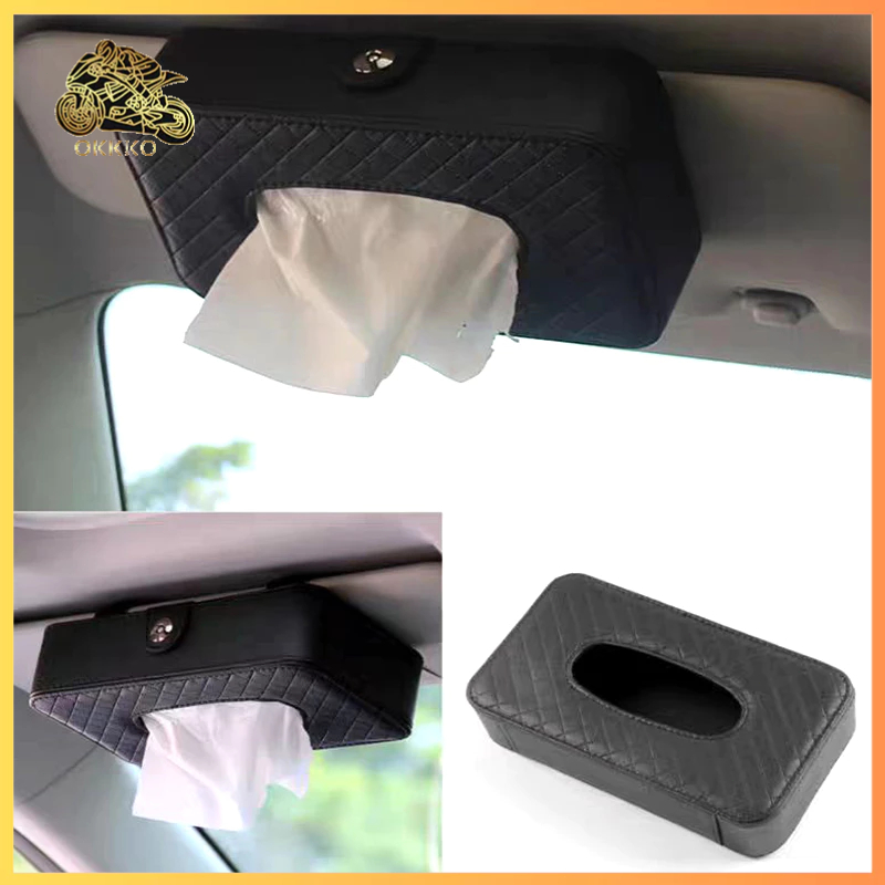 Jual Tempat Tisu Mobil Kotak Tisu Mobil Organizer Universal PU Leather ...