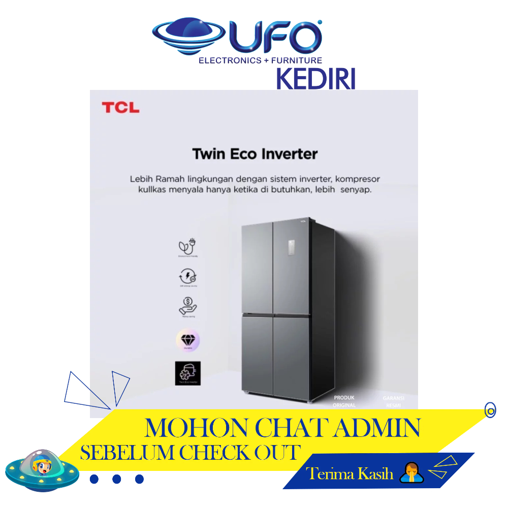 Jual Kulkas TCL P500CD Lemari Es Side by Side Multidoor 4 pintu ...