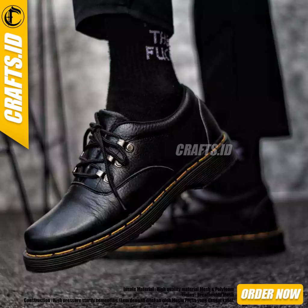Jual CRAFTS hagrid - Sepatu Formal Pantofel Docmart Low Boots Kulit ...