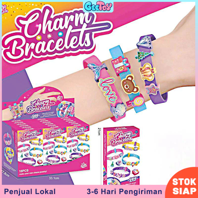 Jual Geetoy 4 Set DIY Pesona Manik Gelang Blok Buatan Tangan Gelang ...