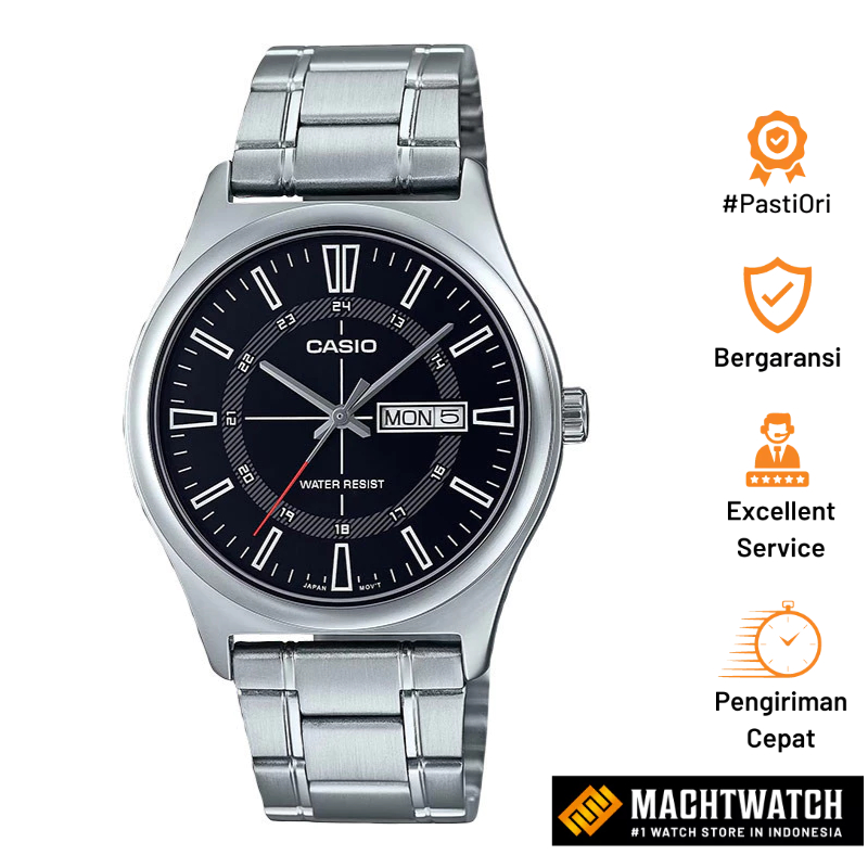 Jual [SPECIAL ANNIV] Jam Tangan Pria Casio General MTP-V006D-1CUDF Black Dial Stainless Steel ...
