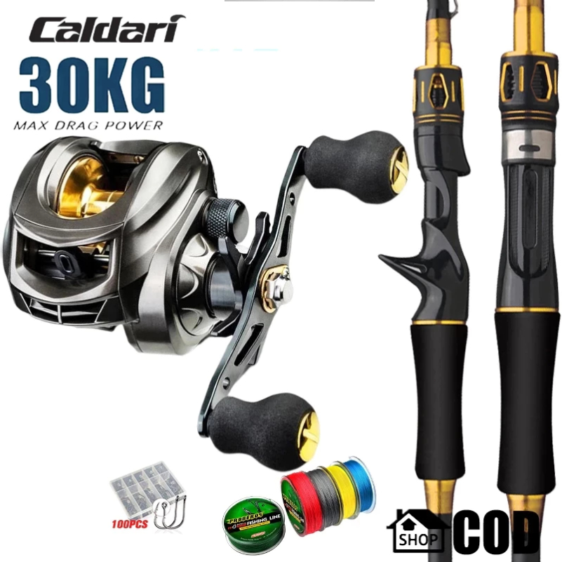 Jual CALDARI Joran Pancing Full Set 165CM 180CM 210CM 240CM 270CM 10-30LB 7.2:1 Joran BC Set ...