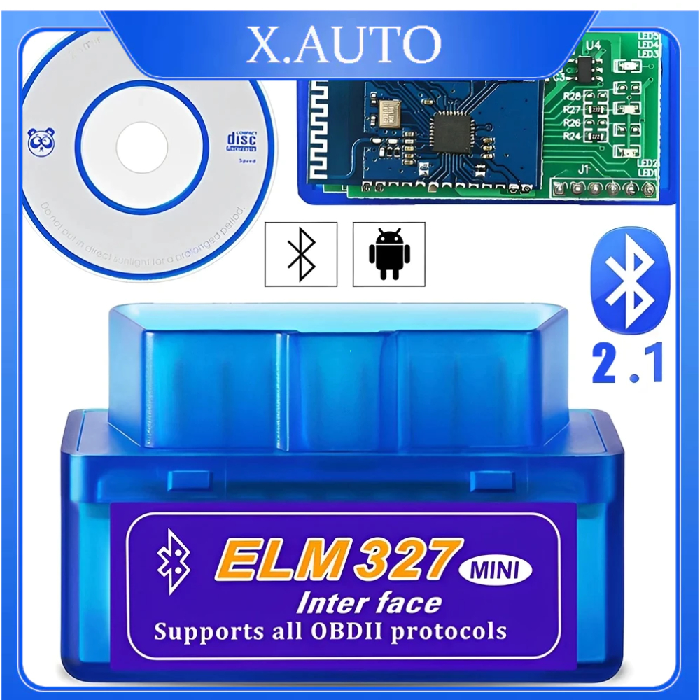 Jual Alat Diagnostik Mobil Bluetooth MINI ELM327 V2.1 OBD 2 untuk Kode ...
