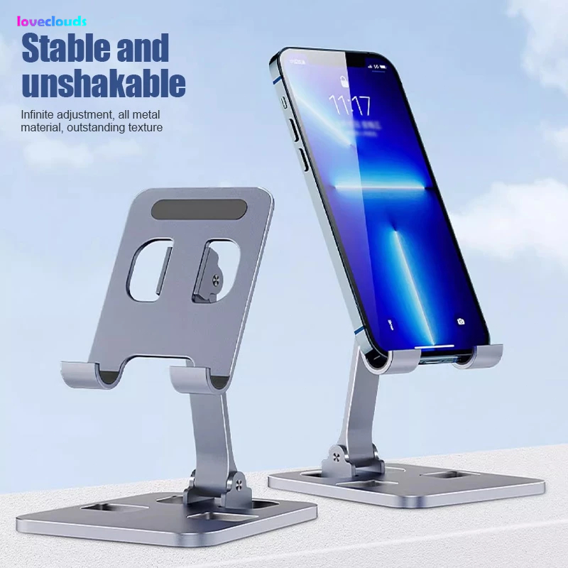 Jual Phone Holder Stand Besi Full Metal Alloy Dudukan Tablet HP Lipat ...